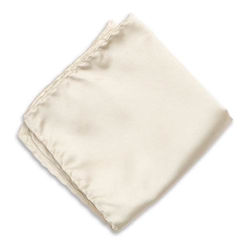 Additional Ivory Pocket Square - The Modern Groom
